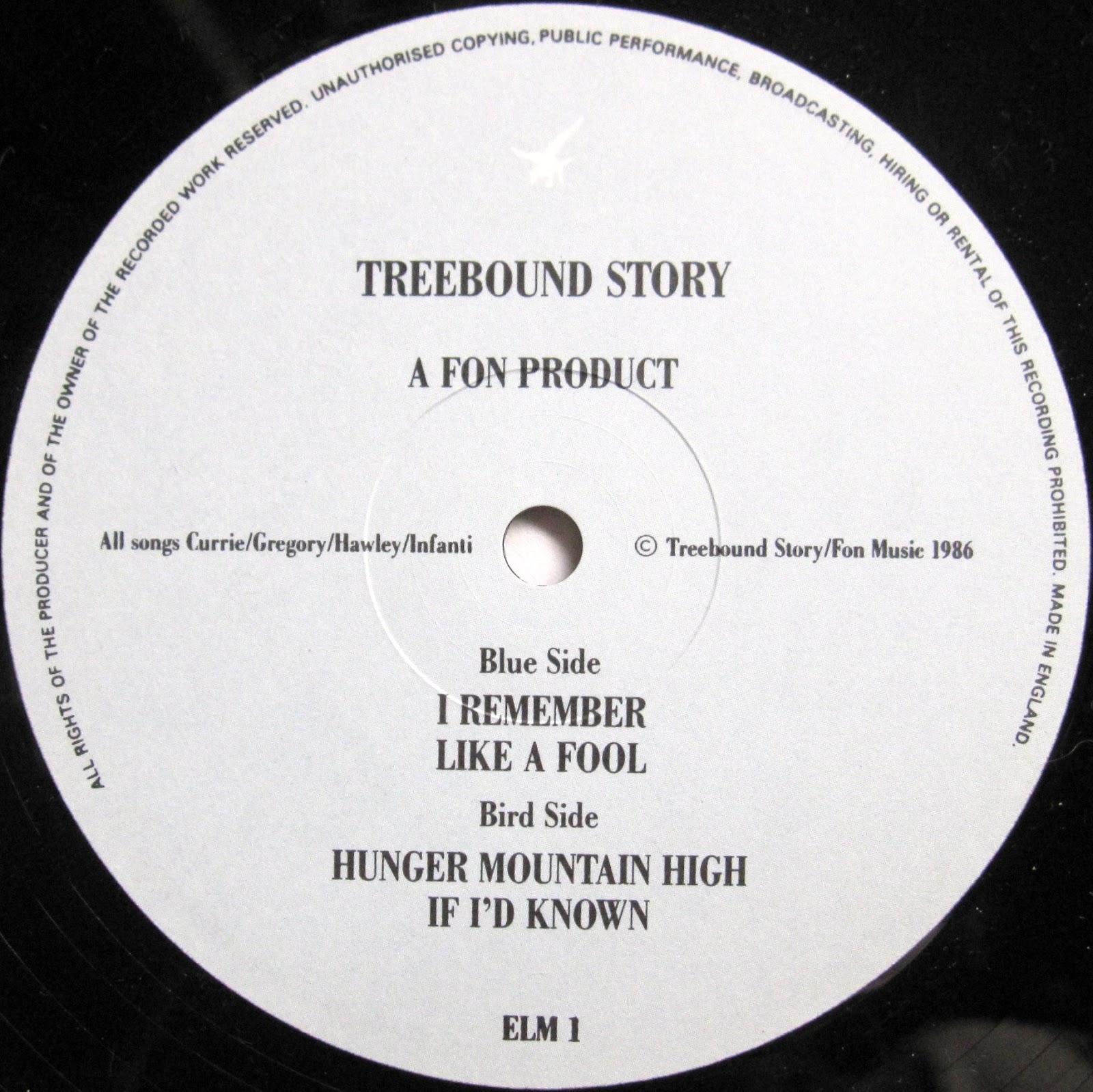 From A Northern Place: Treebound Story - I Remember (12")