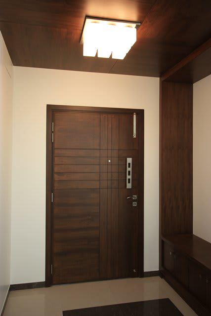 Stunning Solid Dark Brown Wood Door Designs – Engindaily