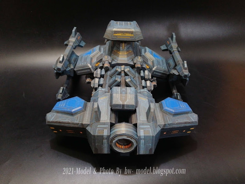 【作品分享】星海爭霸 StarCraft Paper Craft 戰巡艦 BattleCruiser @模型技術與資訊 哈啦板 - 巴哈姆特