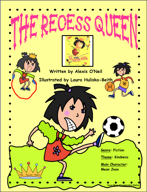 Imagination Station: THE RECESS QUEEN--Read Aloud Activity Packet