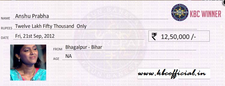 Kaun Banega Crorepati 2014-2015: KBC Winners Cheques