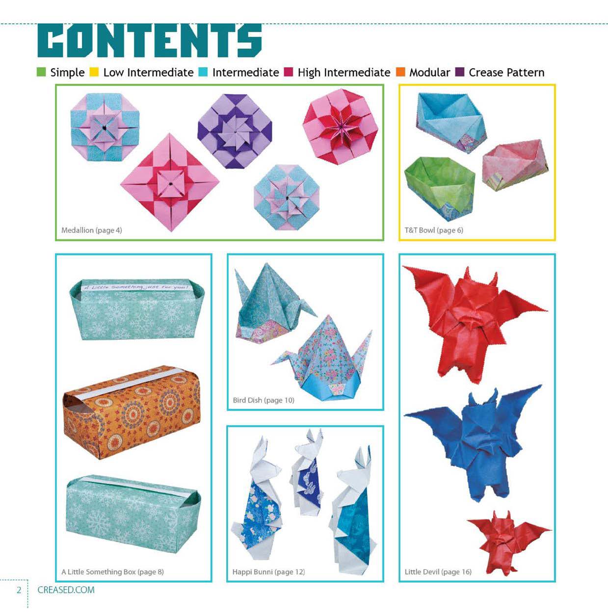 Origami Creased Magazine 12 - Ruby Book Origami