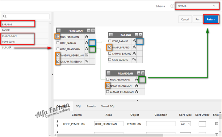 Oracle Apex 7 - Query di Application Builder Using SQL Builder ~ Open ...