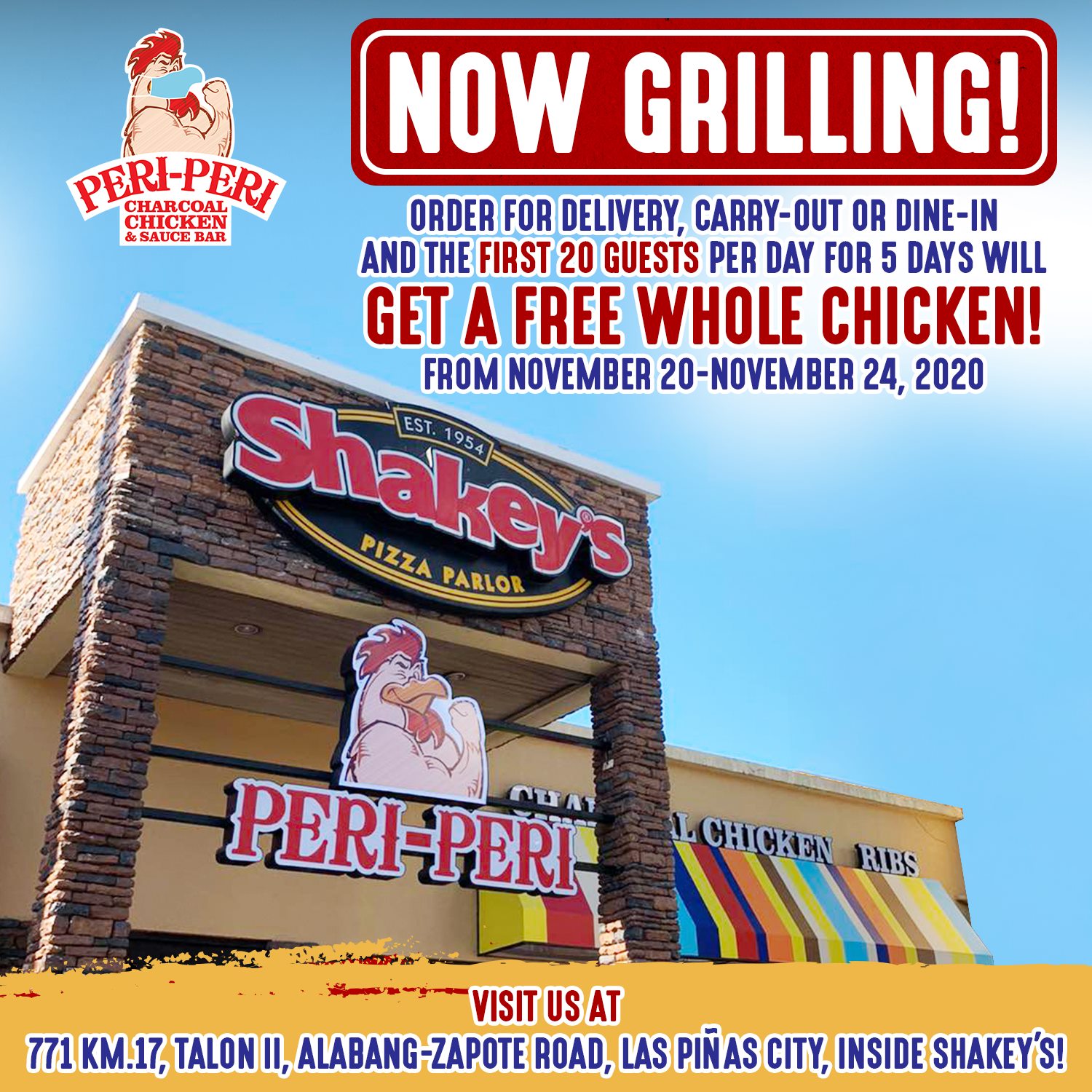 Manila Shopper: Peri-Peri Las Pinas Opening Promo: Nov 2020