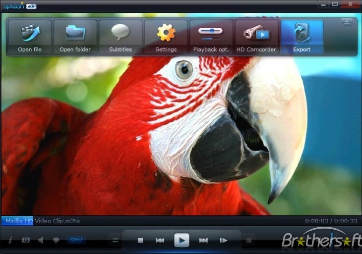 Mirillis Splash Pro EX 1.13.1 - Reproductor de Video optimizado para HD