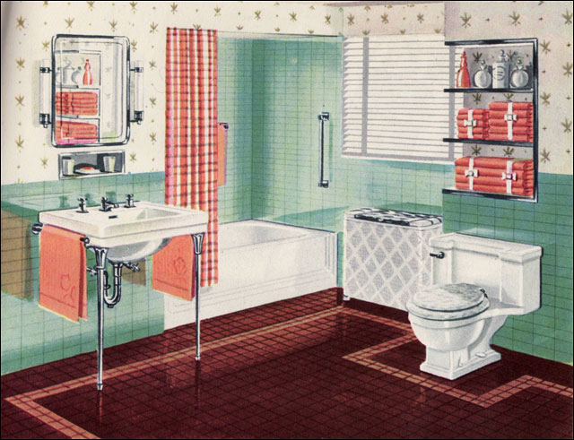 A Collection of Mid-Century Bathrooms From the 1940s for Design ...