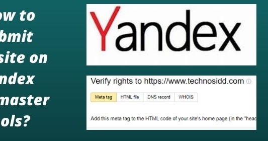 How To Submit Website To Yandex Webmaster Tools - Techno Sid