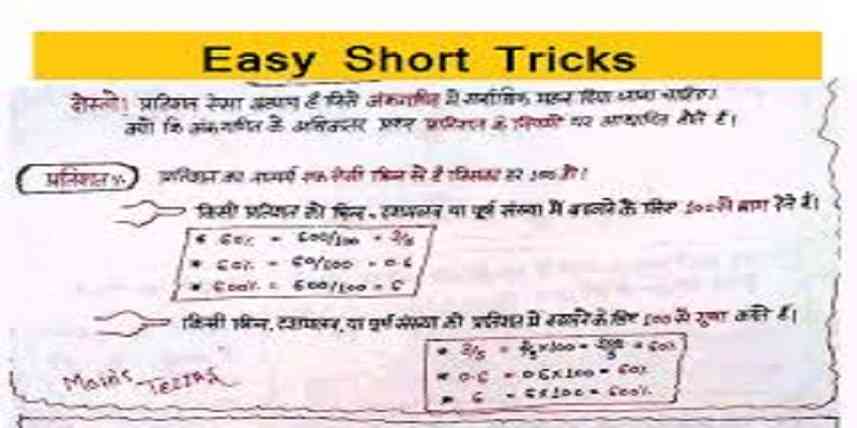 Maths Shortcut Tricks In Hindi GovtJobNotes Maths Shortcut Tricks In Hindi GovtJobNotes