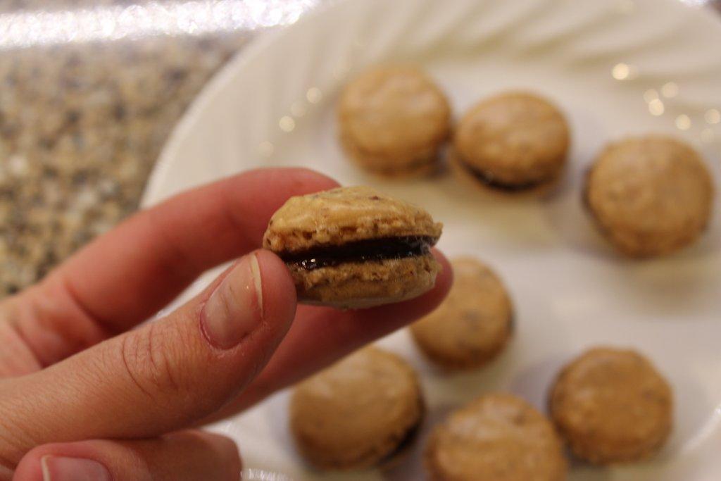 Raspberry Chocolate French Macaroons