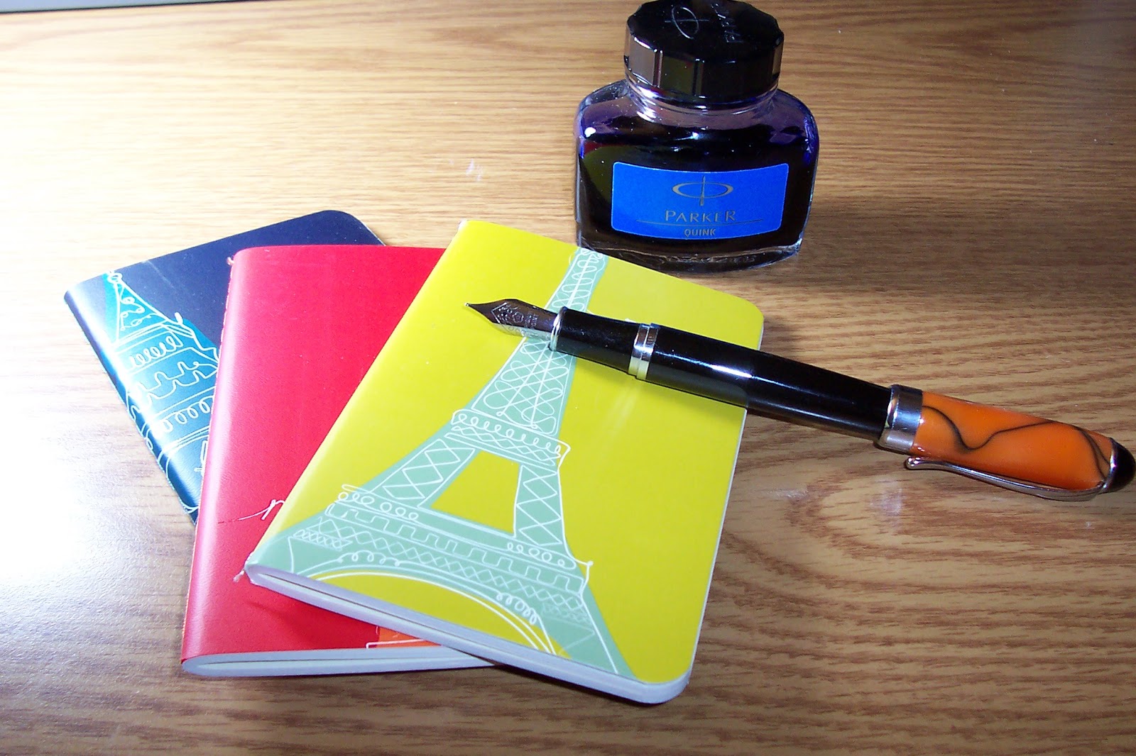 Fountain Pens & Typewriters: A Fountain Pen, Ink and a Notebook