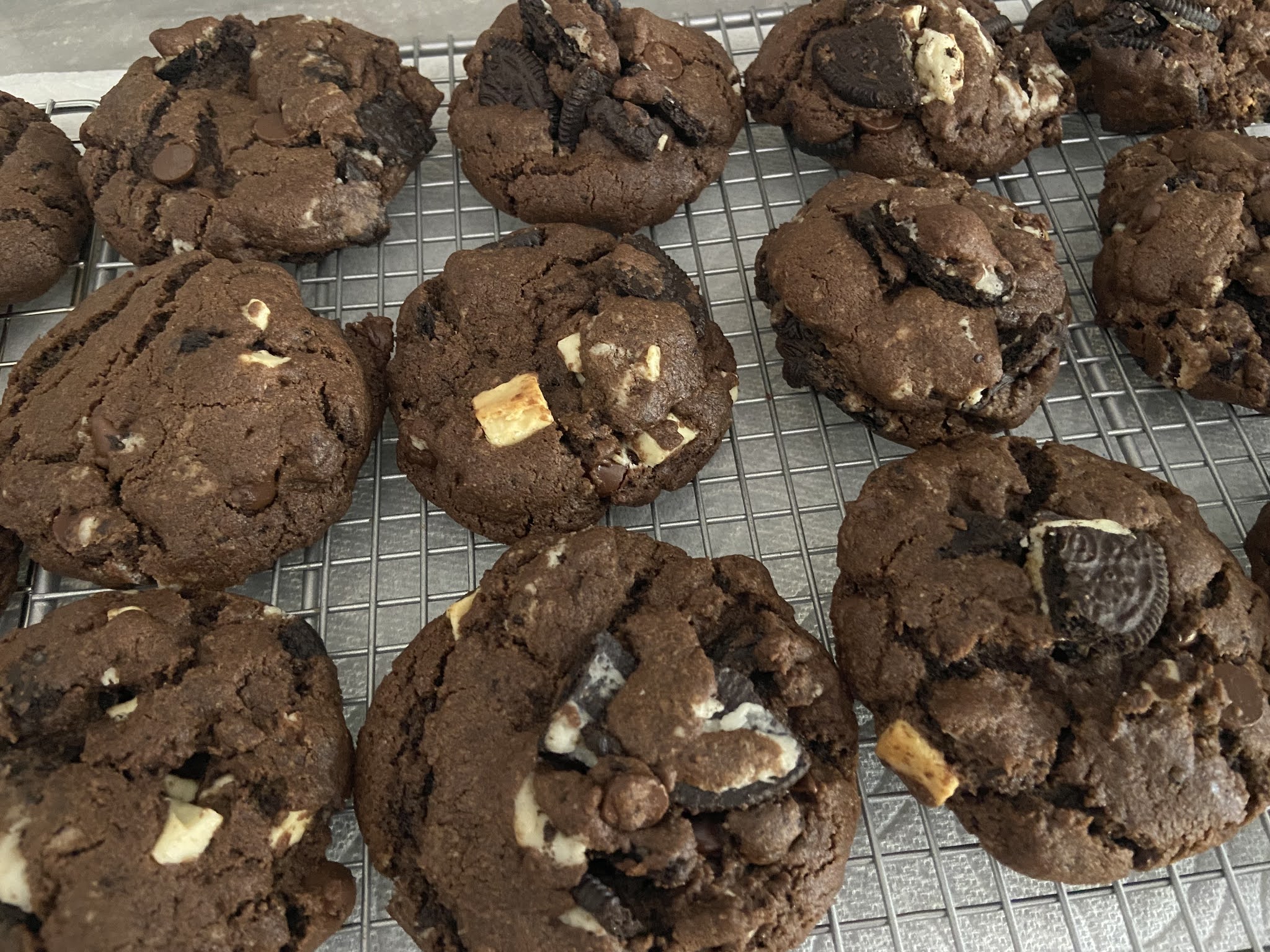 The Pastry Chef's Baking: Triple Fudge Oreo Crunch Cookies