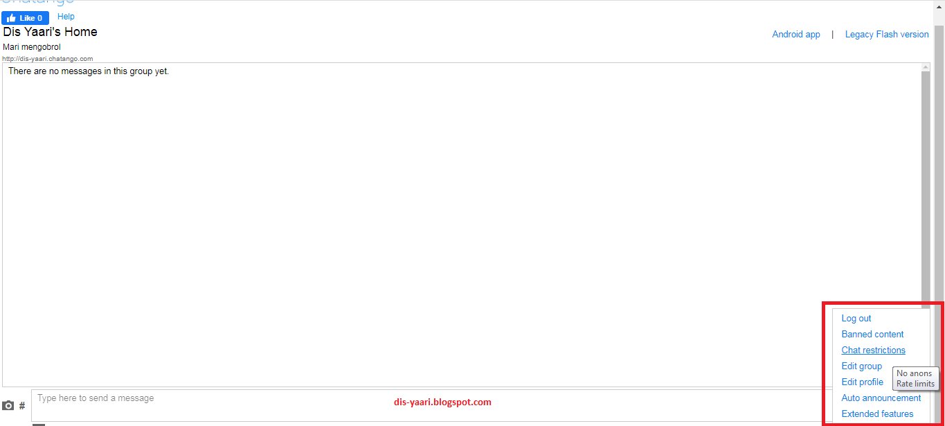Cara Membuat Live Chat di Blog Menggunakan Chatango ~ Dis Yaari