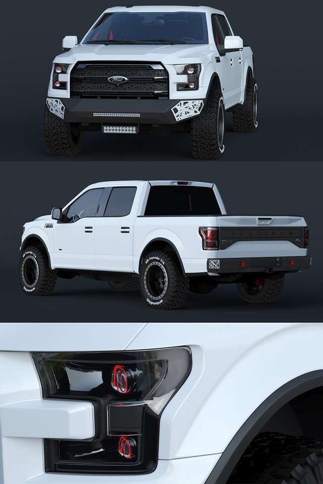 Ford F150 Raptor 3d model download free