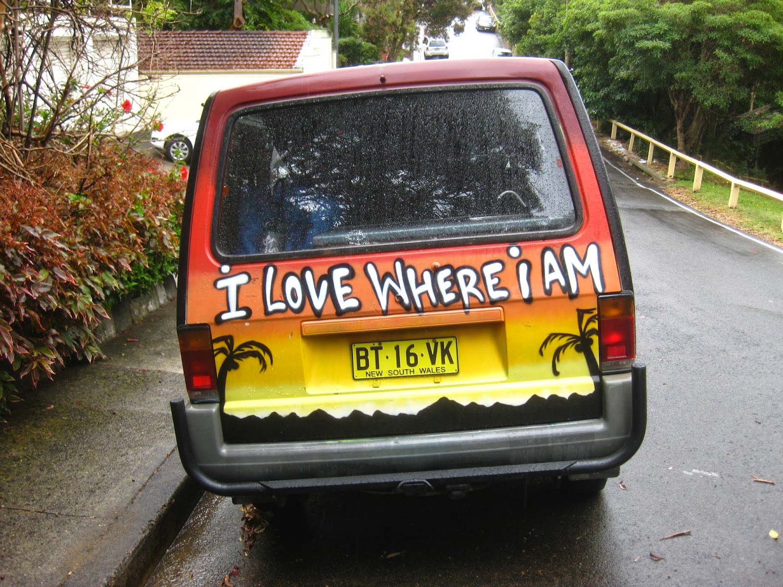 Aussie Old Parked Cars: 1998 Mazda E2000 Van - Custom paint job