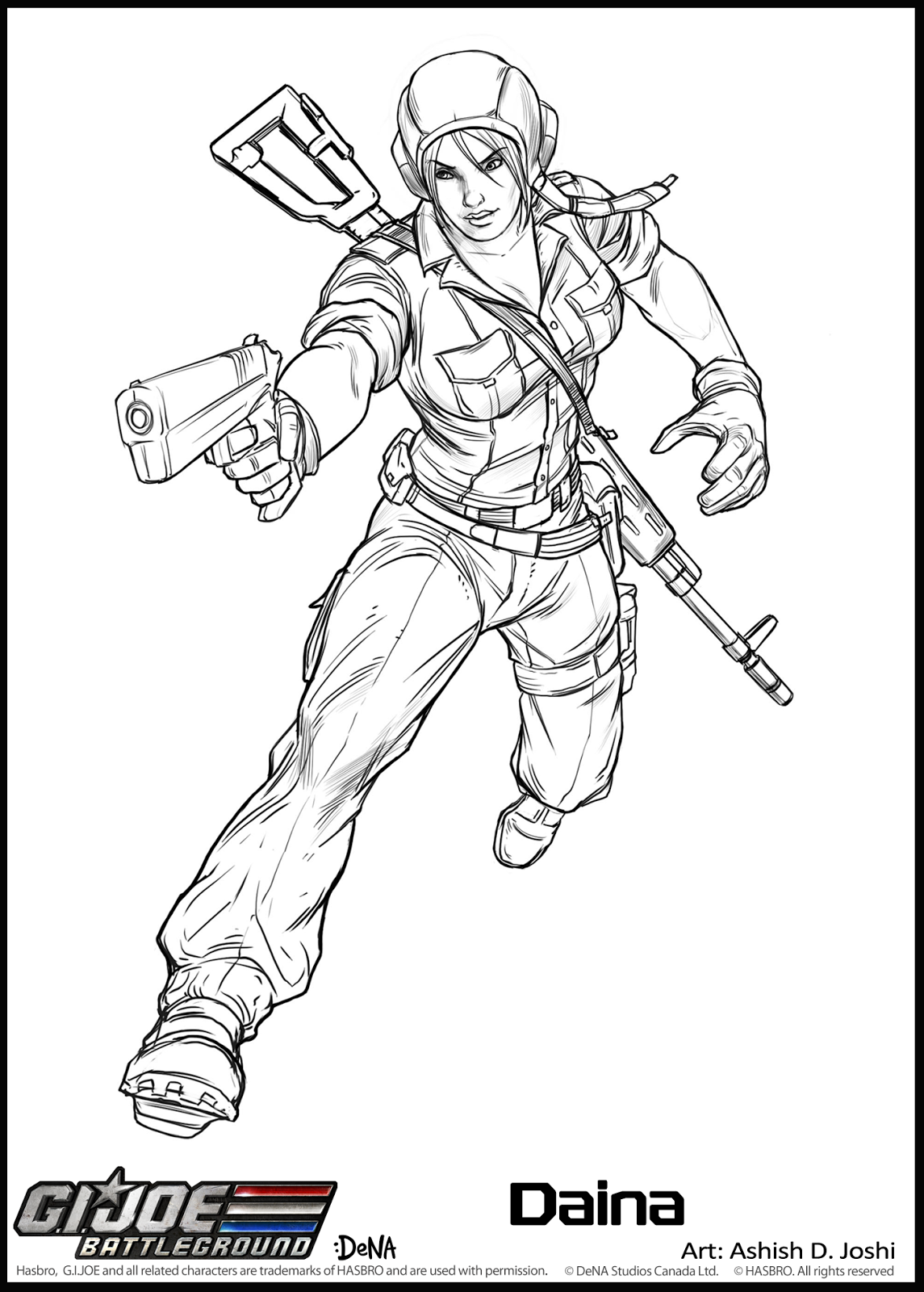 ATOMIC HERMIT: G.I.JOE Battleground line Art
