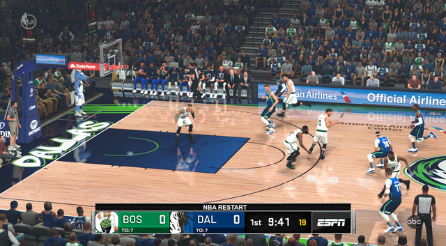 NBA 2K20 Dallas Mavericks (Classic) Court and Arena by rtomb_03
