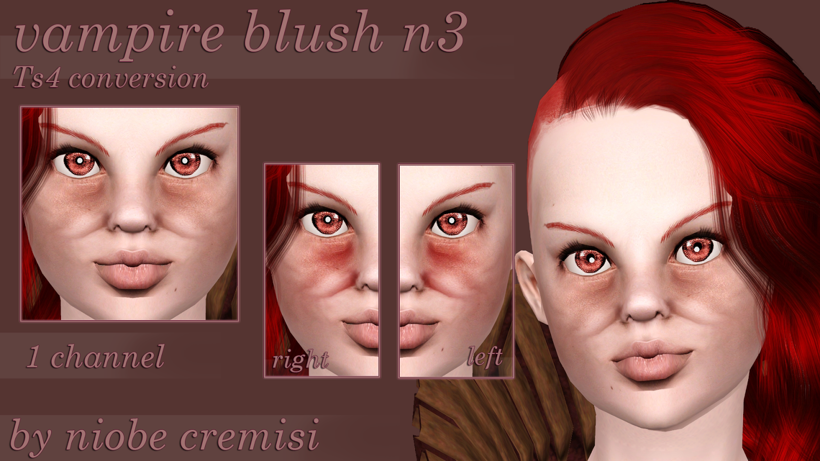 [ts4 conversion] Vampire Blush n3-4 by niobe cremisi - Niobe Cremisi