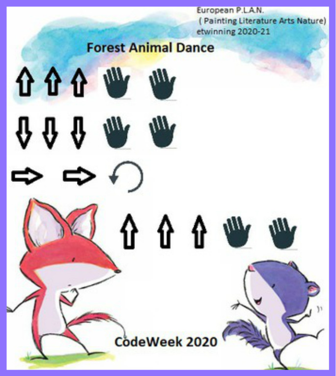 Νηπίων καταστάσεις : Code week Forest animals dance