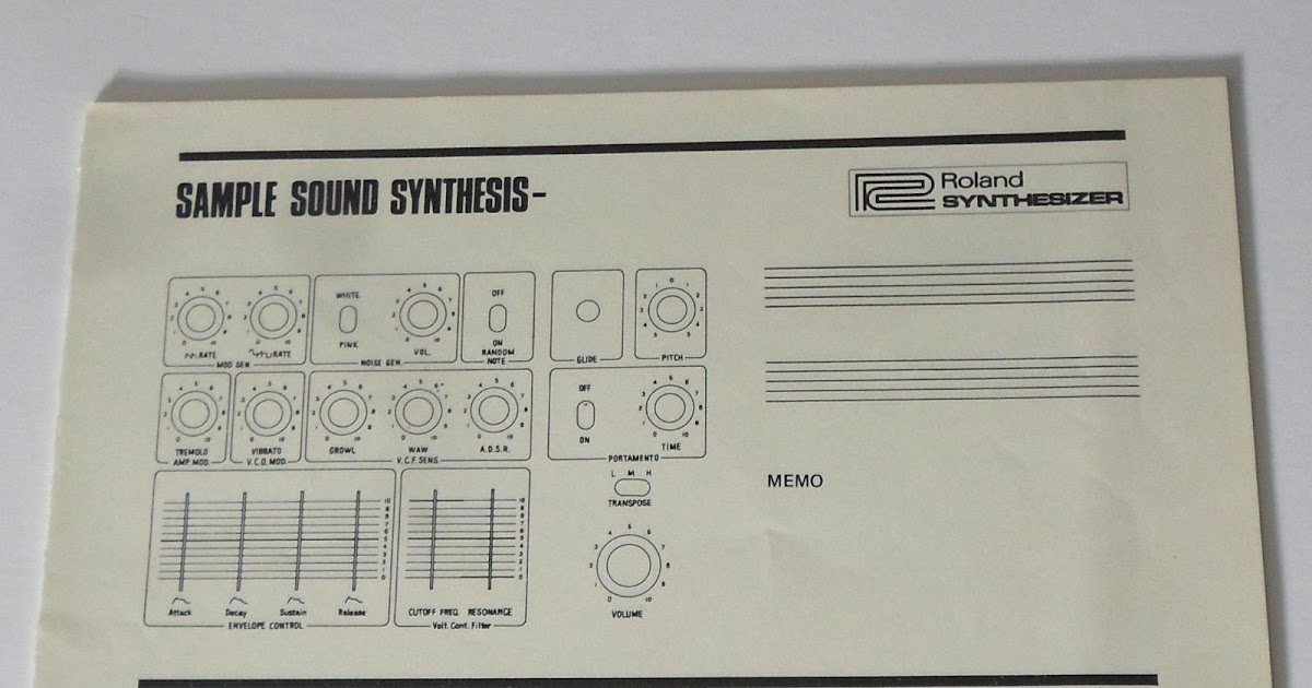 MATRIXSYNTH: Original Blank SH-1000 Patch Sheets