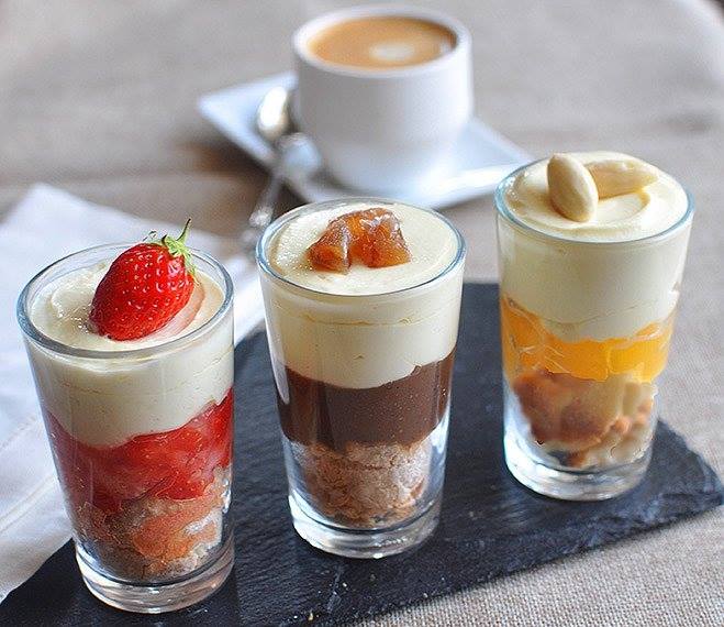 cuisine internationale: Trio de tiramisu en verrine