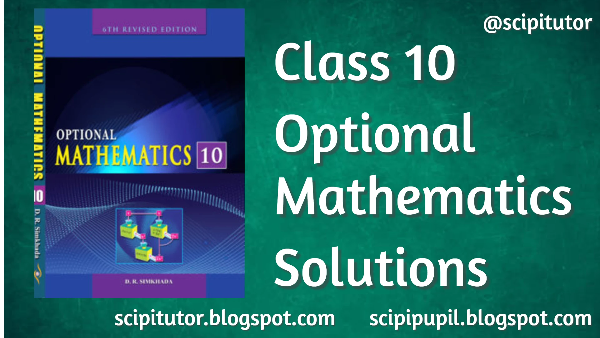 DR Simkhada Optional Mathematics Solutions Guide Class 10