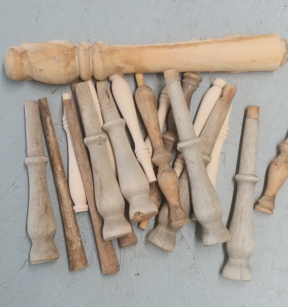 Repurposed Spindle Valance - Little Vintage Cottage