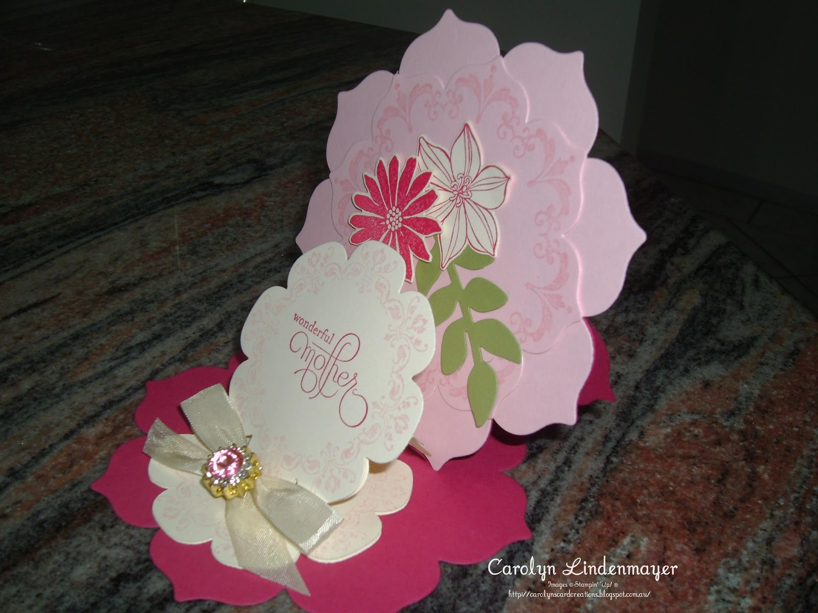 Double Floral Easel Cards