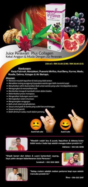 JUS PERAWAN PLUS COLLAGEN D'HERBS | produk kecantikan, kesihatan, jamu ...