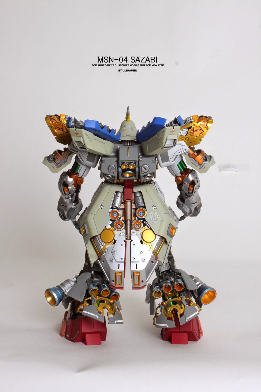 GUNDAM GUY: MG 1/100 MSN-04 Sazabi Ver Ka 'Gundam Colors' + Nu Gundam ...