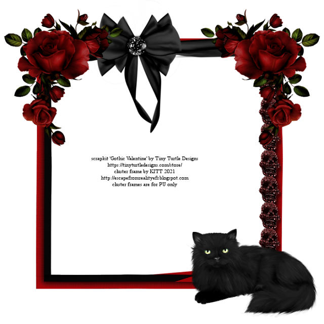 Escape From Reality Blog: FTU 'Goth Valentine' Cluster Frames TTD