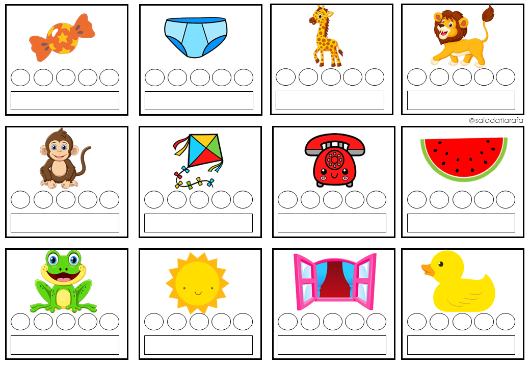 Material de apoio: Contar as sílabas