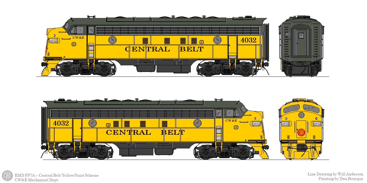 Chesapeake, Wheeling and Erie Railroad: Diesel Paint Schemes- Part 2