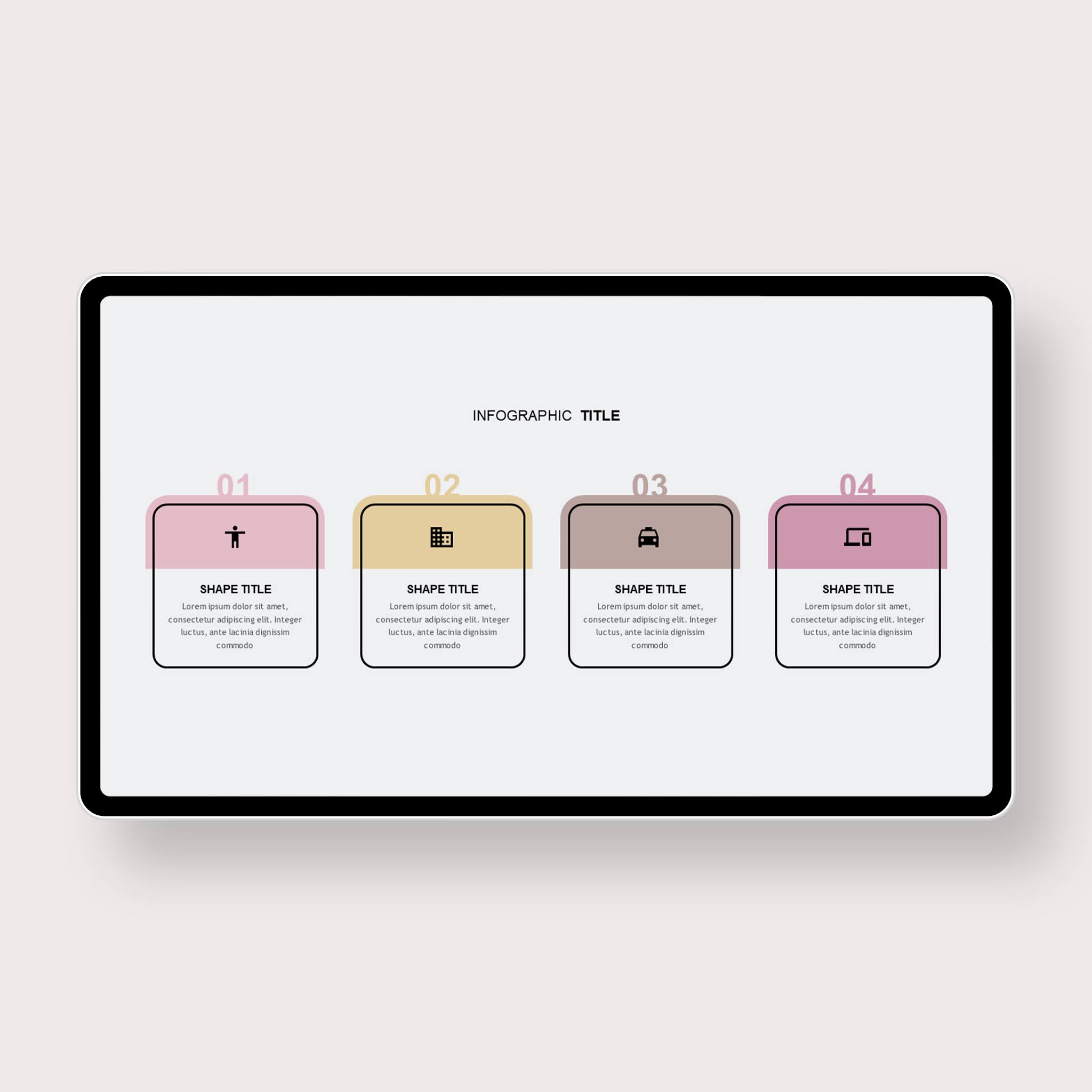 Round Square Outline PowerPoint Templates - PowerPoint Free