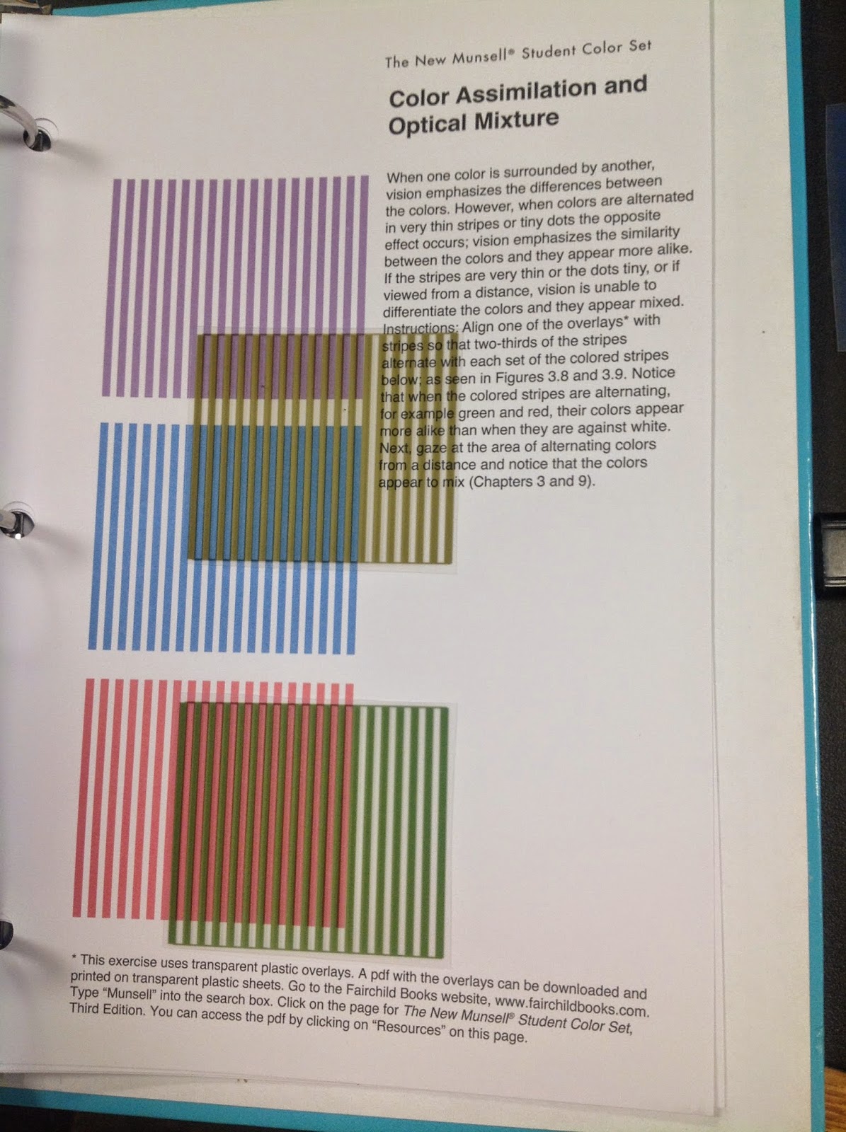 Color Theory : Munsell Charts - Color Assimilation & Optical Mixture ...