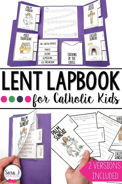 Create Your Own Catholic Lent Lapbook | Sara J Creations