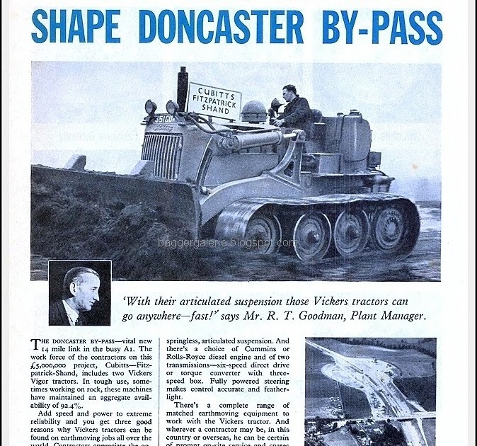 Baumaschinen Prospekte: Vickers Bulldozer