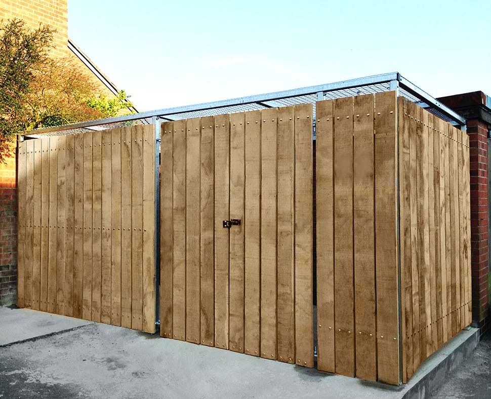 Barricade Fabrications: Hardwood Timber & Steel bin storage compounds ...