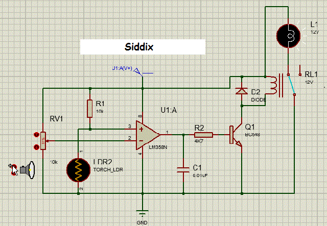 Rangkaian Sensor LDR Sebagai Saklar Lampu Otomatis - Siddix Rangkaian Sensor LDR Sebagai Saklar Lampu Otomatis - Siddix