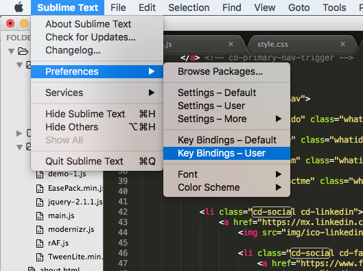 Como indentar código en Sublime