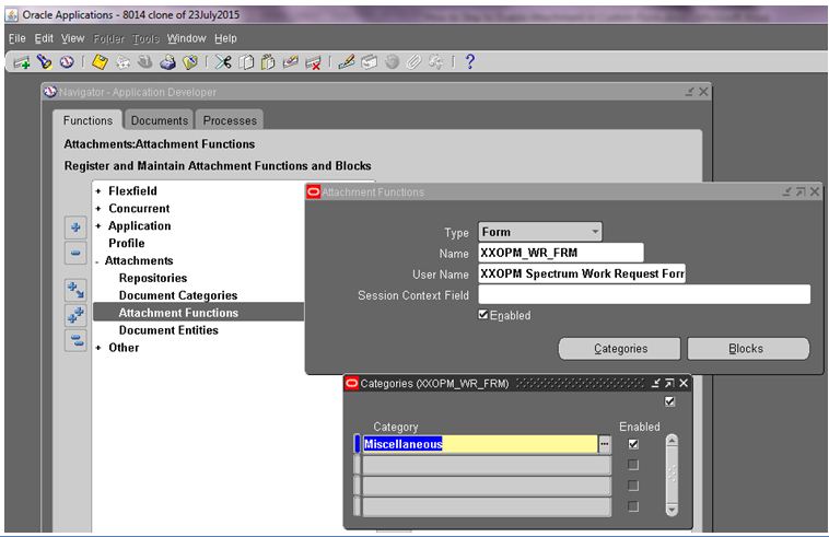 Oracle Forms-How to Enable Attachment in Custom Form of Oracle Apps