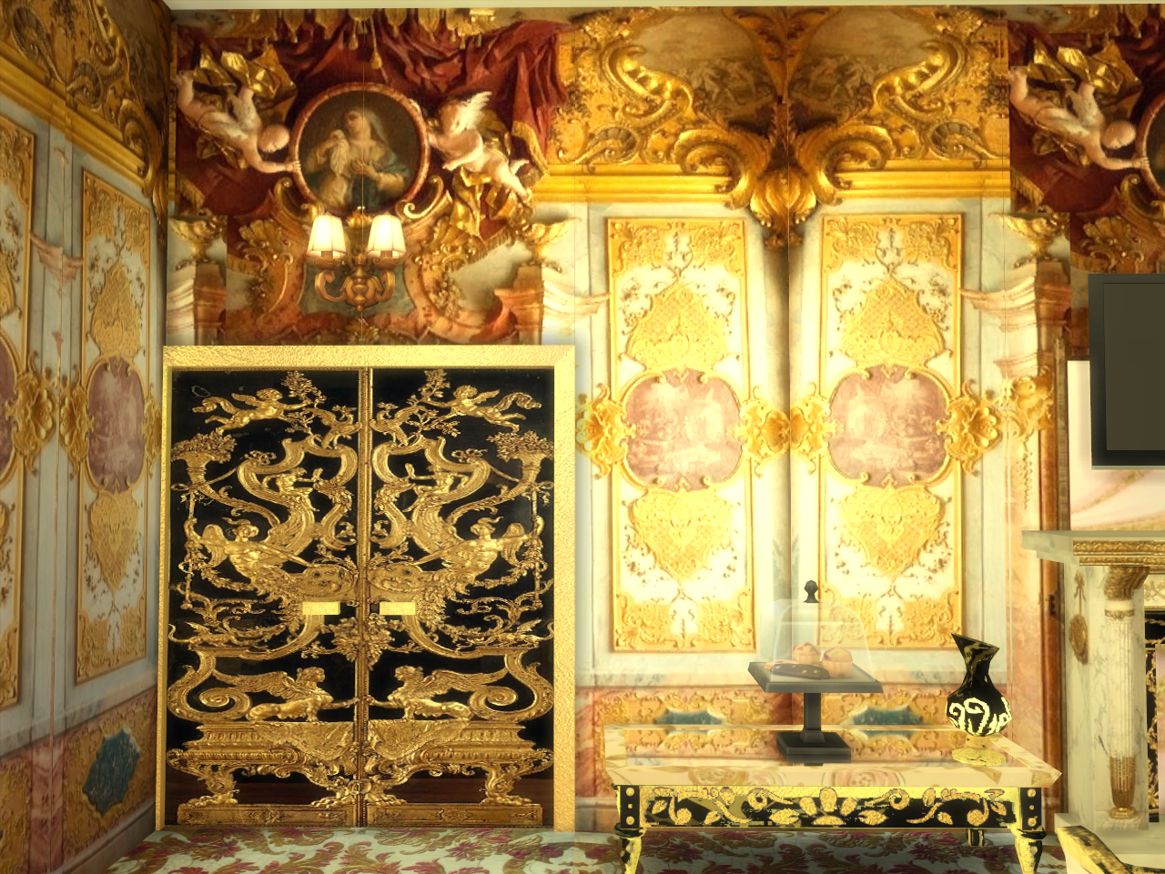 Anna Quinn Stories: Open Dreams Gate DoorSet II For SIMS 4