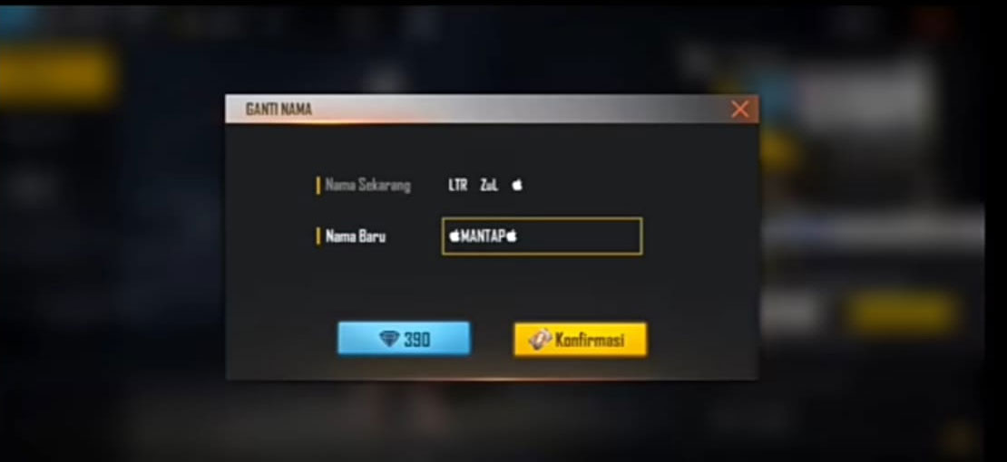 Cara Memasang Logo Apple di Nickname Fire Fire ( FF ) - Manyasah Ilmu