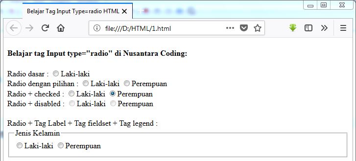 Tutorial Form HTML Part 6: Fungsi dan Cara Penggunaan tag input type ...