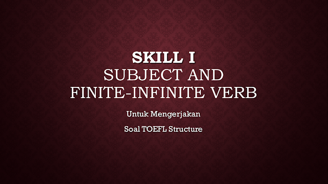 Subject and Finite-Infinite Verb - buahpeer.com