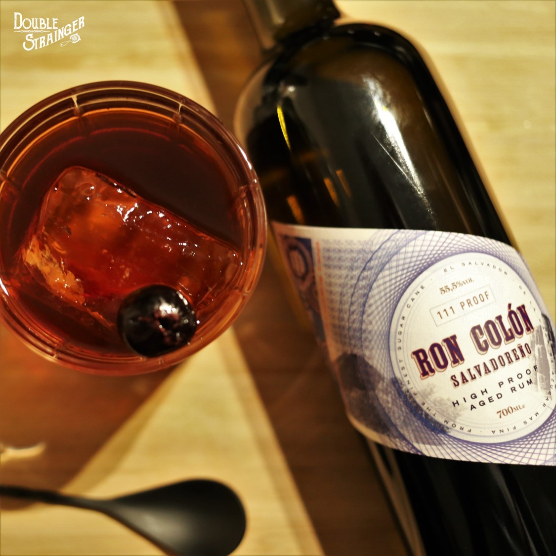 Double Strainger: High proof Rum : Ron Colón Salvadoreño