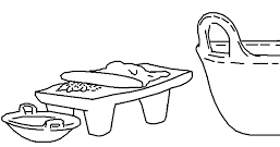 Pinto Dibujos: Metate y cazuelas para colorear