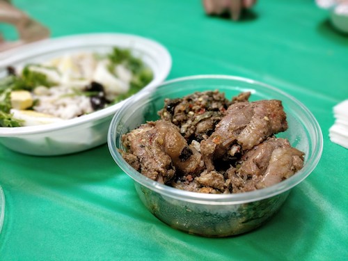 Possibly the fastest selling item was the black sticky rice dessert ($4 ...