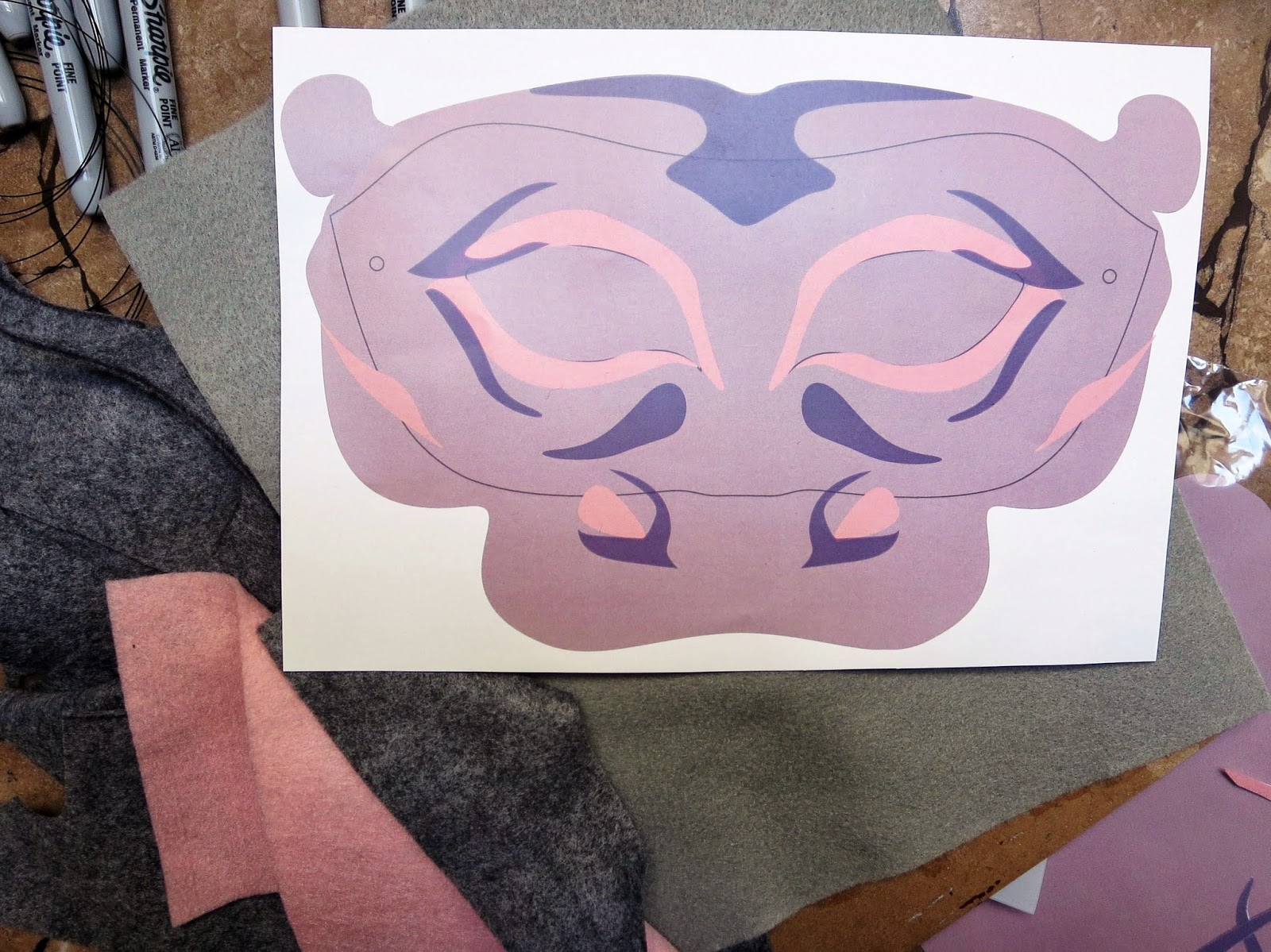 Wedding Felt Animal Masks