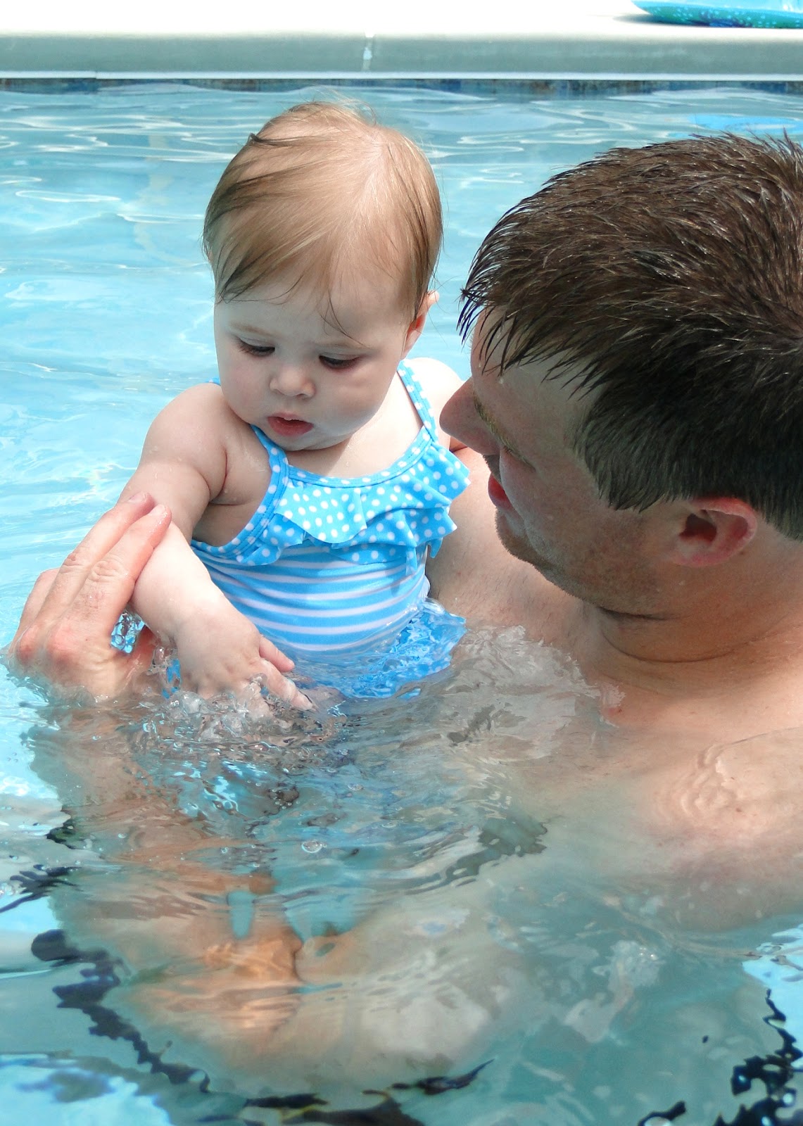 First Family Pool Dip - The Journey of Parenthood...