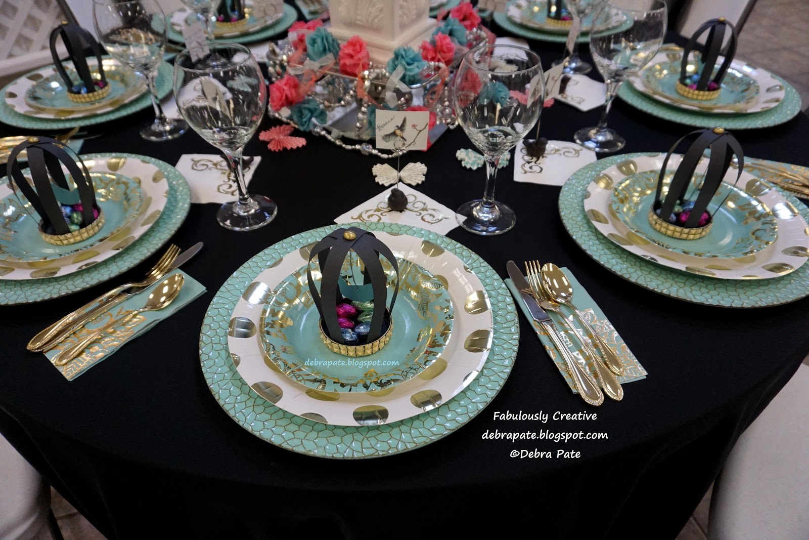 Fabulously Creative: BIRD CAGE THEMED PARTY Table #1